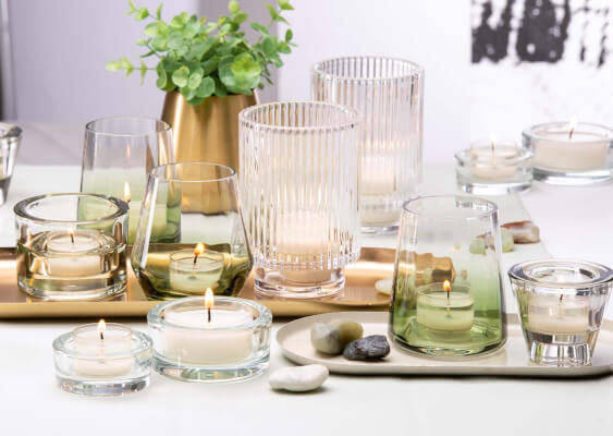 Extra Large Clear Cup Tea Lights | Long Burn Bulk Buy Candles, Low Price