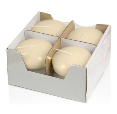 Extra Large Maxi Floating Candles White & Ivory | Bulk Buy