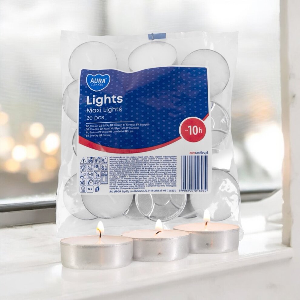 8 Hour Tea Lights | Great Value, 8 Hour Burn | Bulk Buy Candles