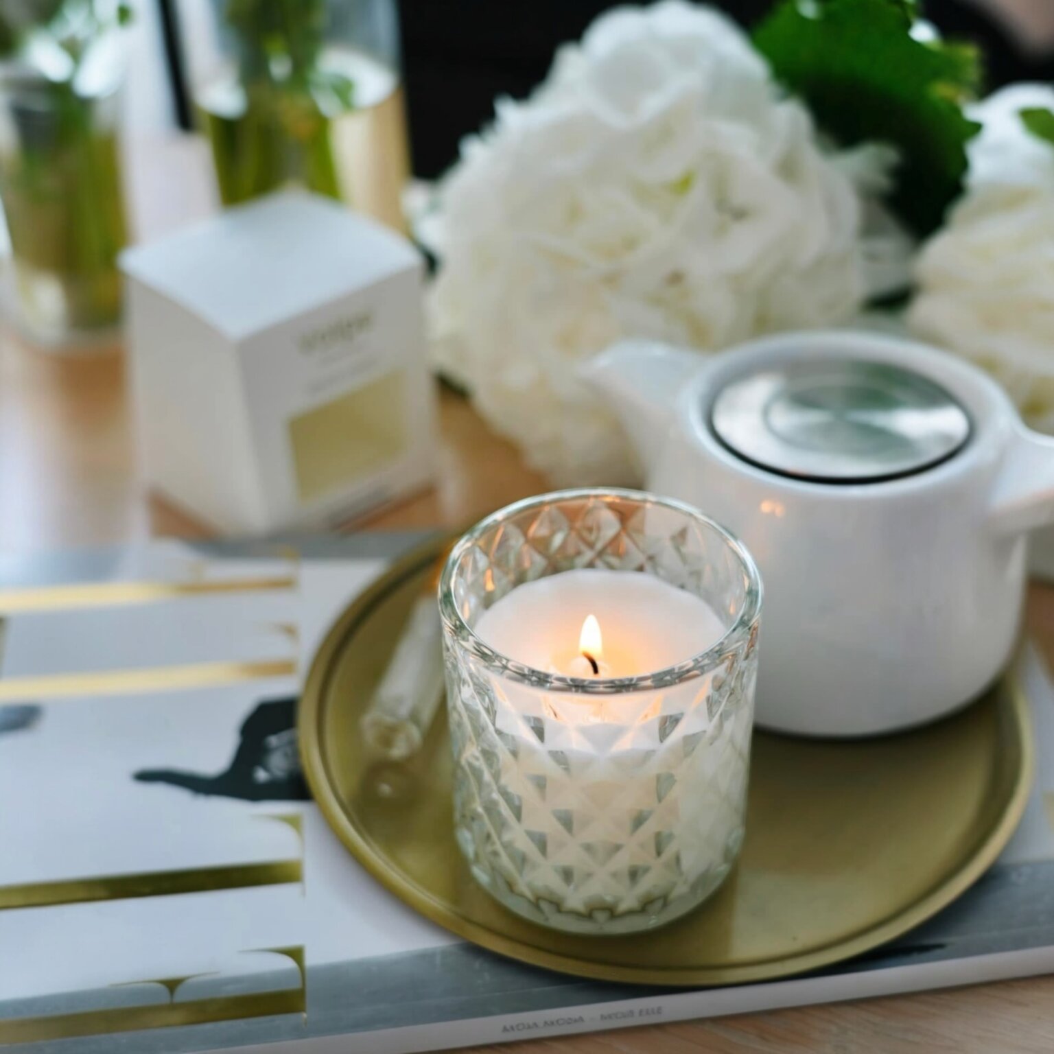 Scented Candle In Crystal Glass (Pack 1) | Boxed & Low Price!